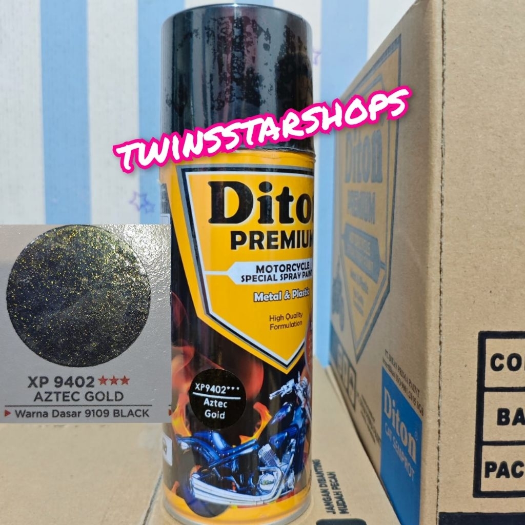 Jual Pilok Pylox Cat Diton Premium Aztec Gold XP 9402 Xirallic Emas ...