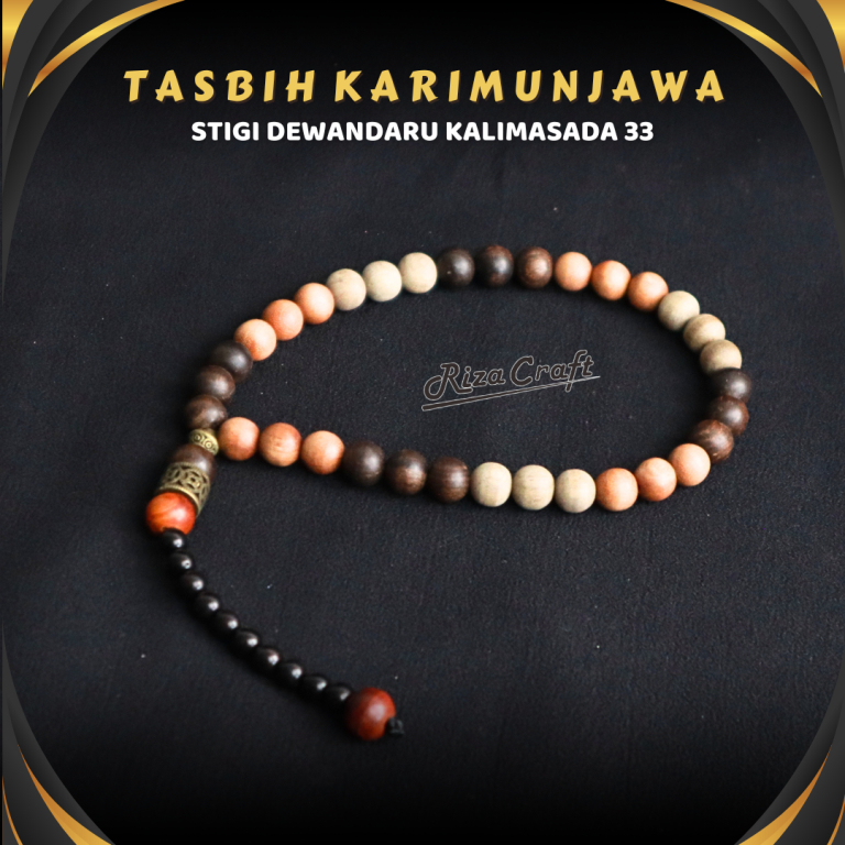 Jual Tasbih 33 Butir Kayu Stigi Laut Dewandaru Kalimasada Kalimosodo ...