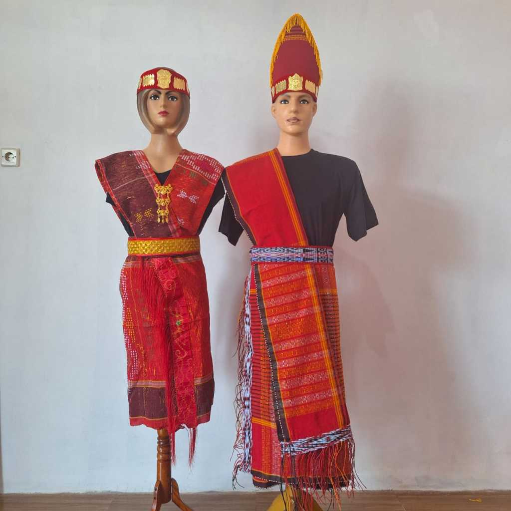 Jual baju adat batak / prawed / prawedding / set ulos pesta batak / set couple adat batak toba ...