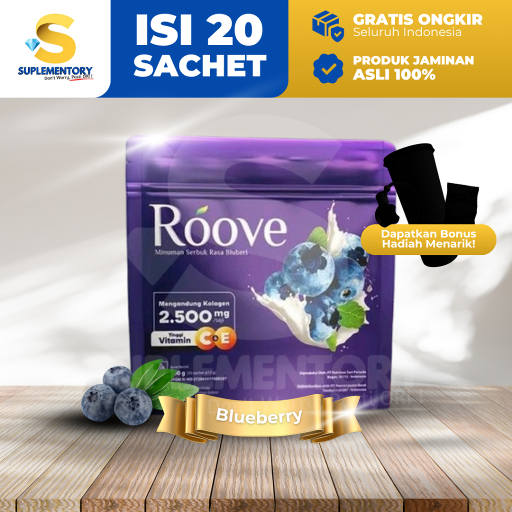 Jual Original Roove Collagen Rovee Rove Minuman Kolagen 1 box isi 10 20 ...