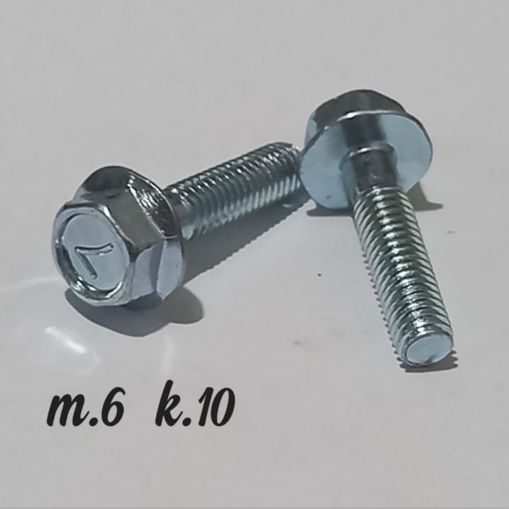 Jual Baut 10 6 mm x 25mm Kunci 10 M6 6x25 | Shopee Indonesia