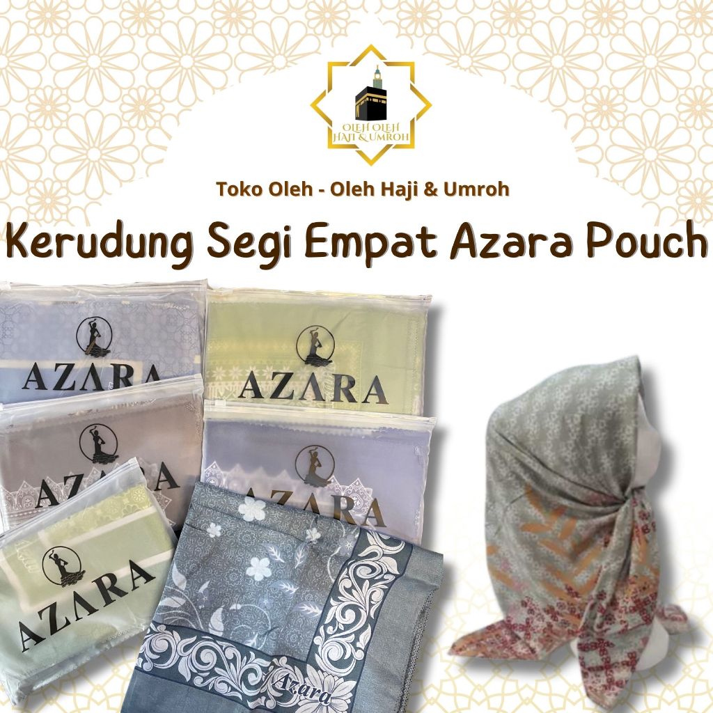 Jual KERUDUNG AZARA POUCH 1 PCS MOTIF LASER CUT UKURAN STANDAR KERUDUNG ...