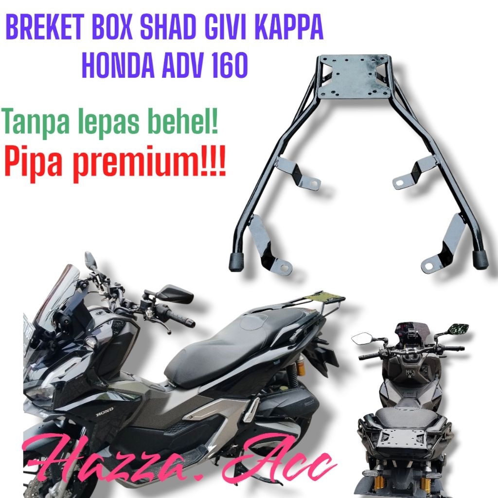 Jual Bracket Breket Box ADV 160 MODEL SHAD Tanpa lepas Behel | Shopee ...