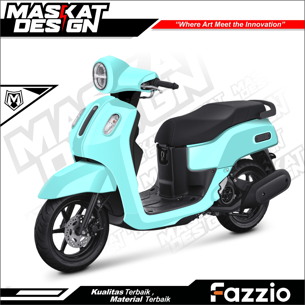 Jual Stiker Decal Full Body Yamaha Fazzio Polos Elegan Terbaru Bisa ...