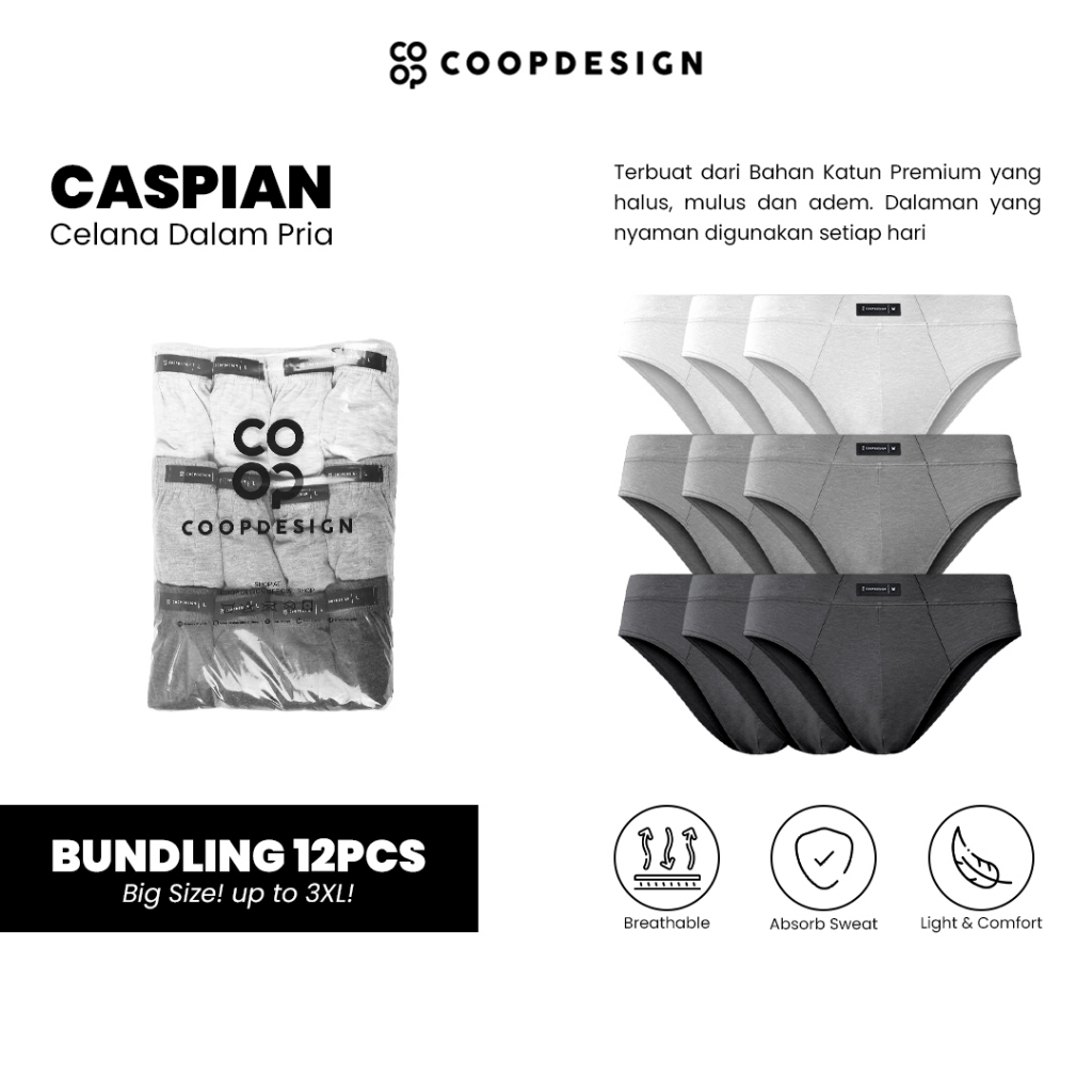 Jual Coop Design - Caspian Celana Dalam Sempak Polos Stretch-Able Boxer ...