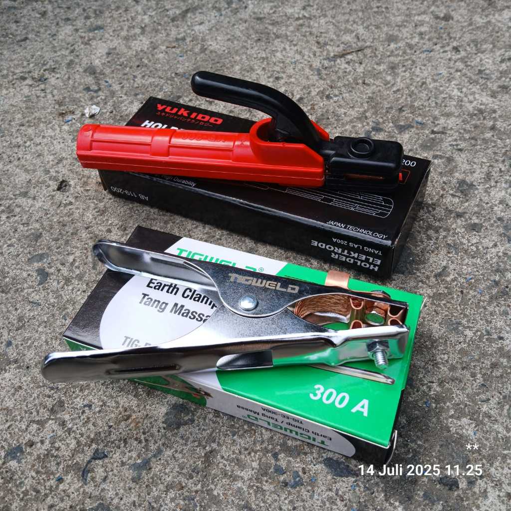 Jual MURAH Paket Stang Las Tang Mesin Las Listrik Electrode Holder 200A - Stang Las Tang Jepit ...