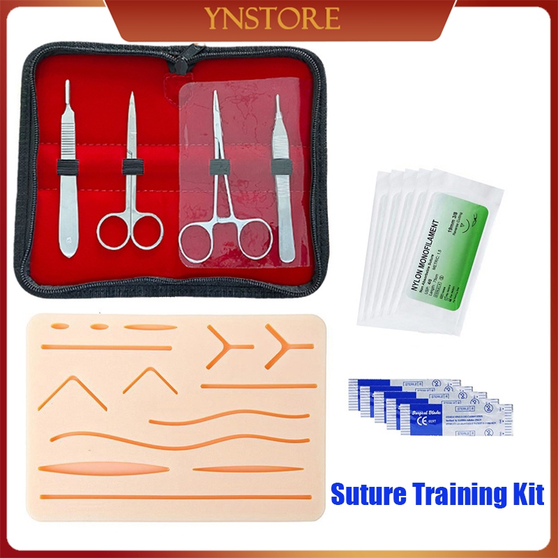 Jual Model Kulit Silikon Pad Medis Sutura Latih Jahit Luka Medis Wound ...