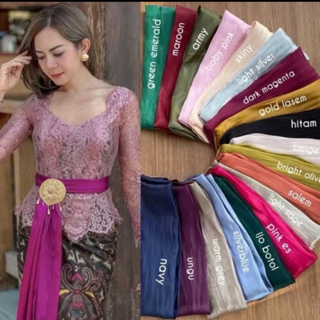 Jual slendang CRADENZA silk PREMIUM 2,5 meter / slendang bali ...