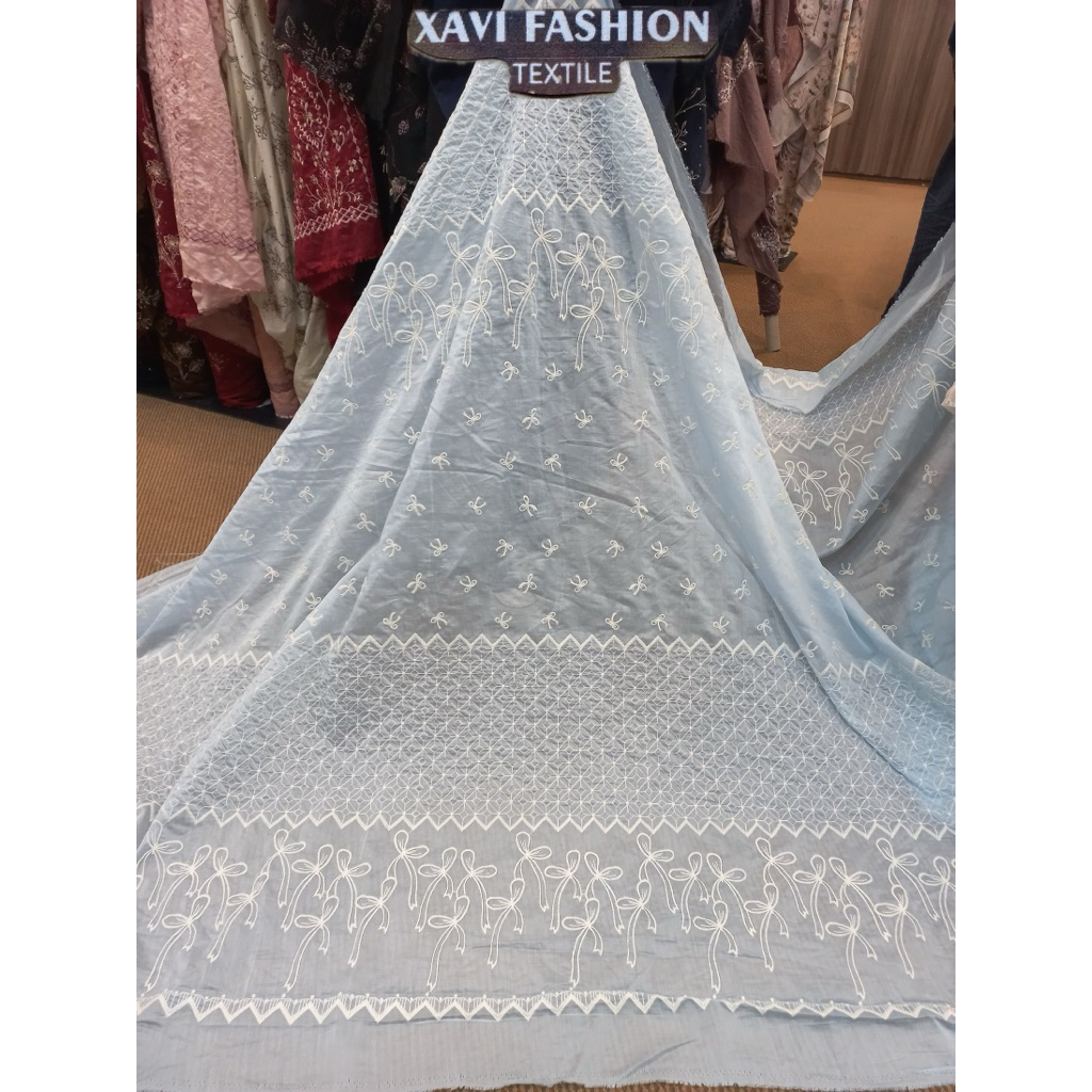 Jual Kain NEW PAPER SILK EMBROIDERY PITA || Harga Per Setengah Meter ...