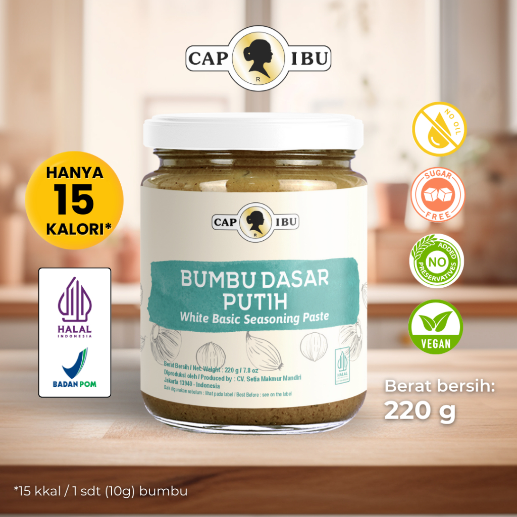 Jual CAP IBU Bumbu Dasar Putih 220gr | Shopee Indonesia
