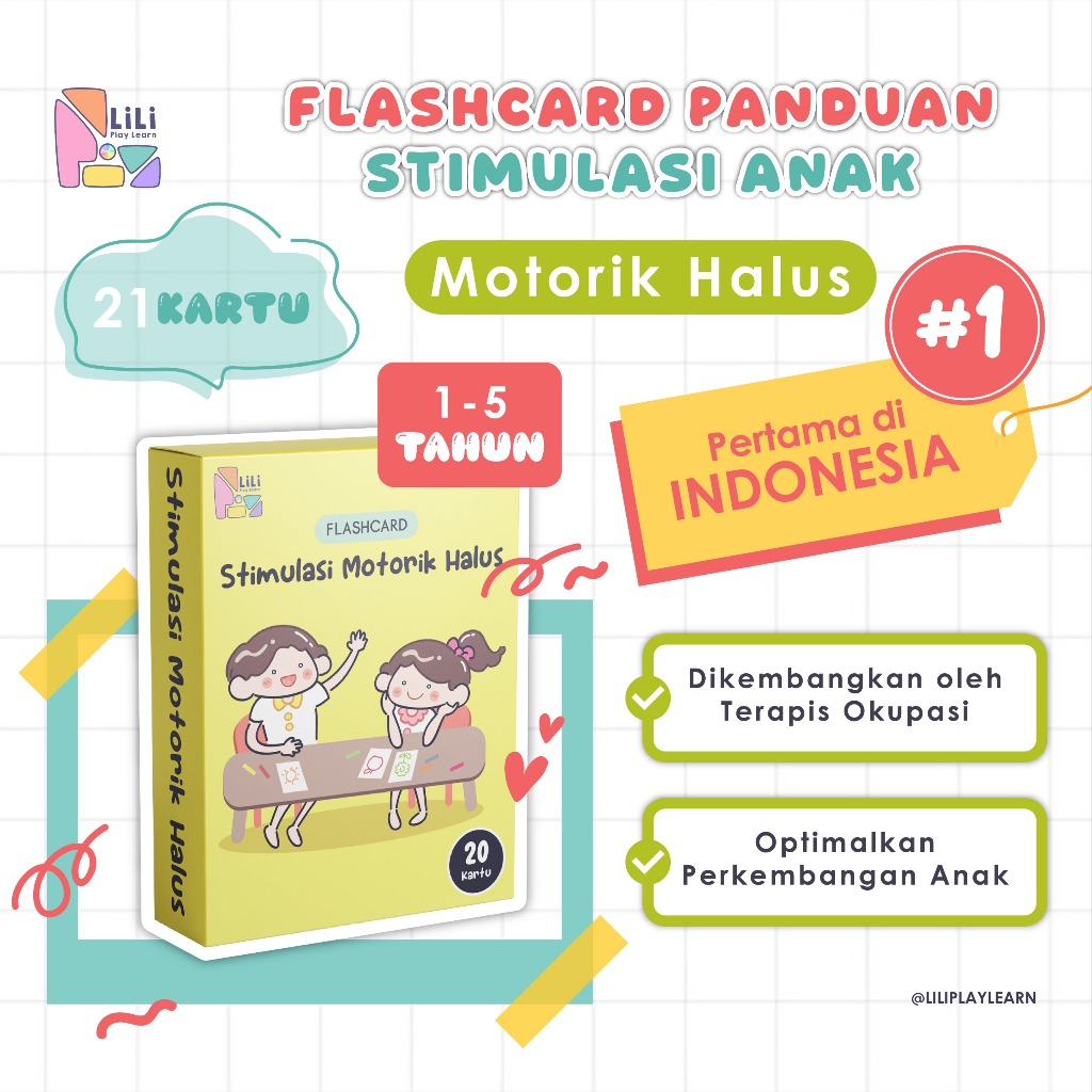 Jual Flashcard Stimulasi Motorik Halus Anak | Shopee Indonesia