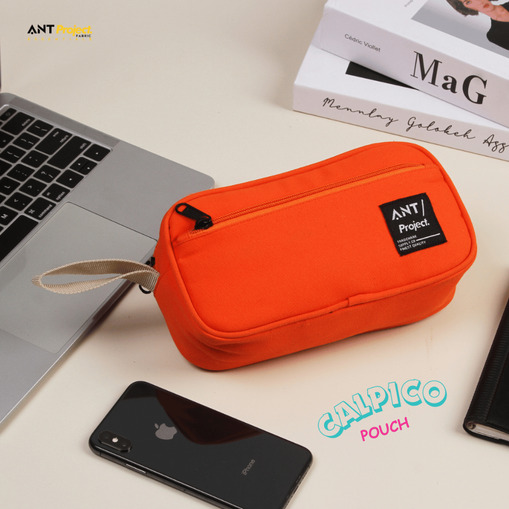 Jual ANT PROJECT - Tas Clutch Unisex CALPICO Orange - Pouch Bag ...