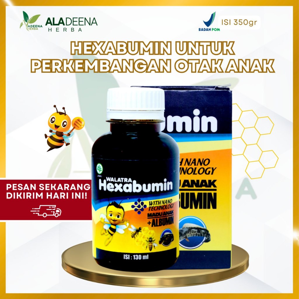 Jual HEXABUMIN Vitamin Asli 100% Original 130ml Untuk Menambah Tumbuh ...