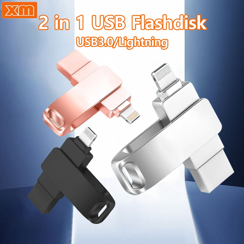 Jual XM U201 1TB 2-in-1 OTG Flashdisk: Kompatibel dengan iOS, iPad ...