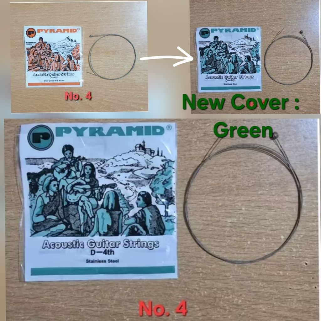 Jual (1 PAK= 12 PCS) SENAR GITAR PYRAMID NO.4. | Shopee Indonesia