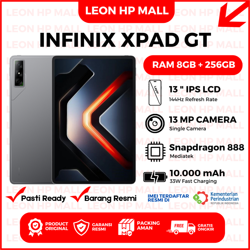 Jual Infinix XPad GT [8GB+256GB] Snapdragon 888 - Garansi Resmi 1 Tahun ...
