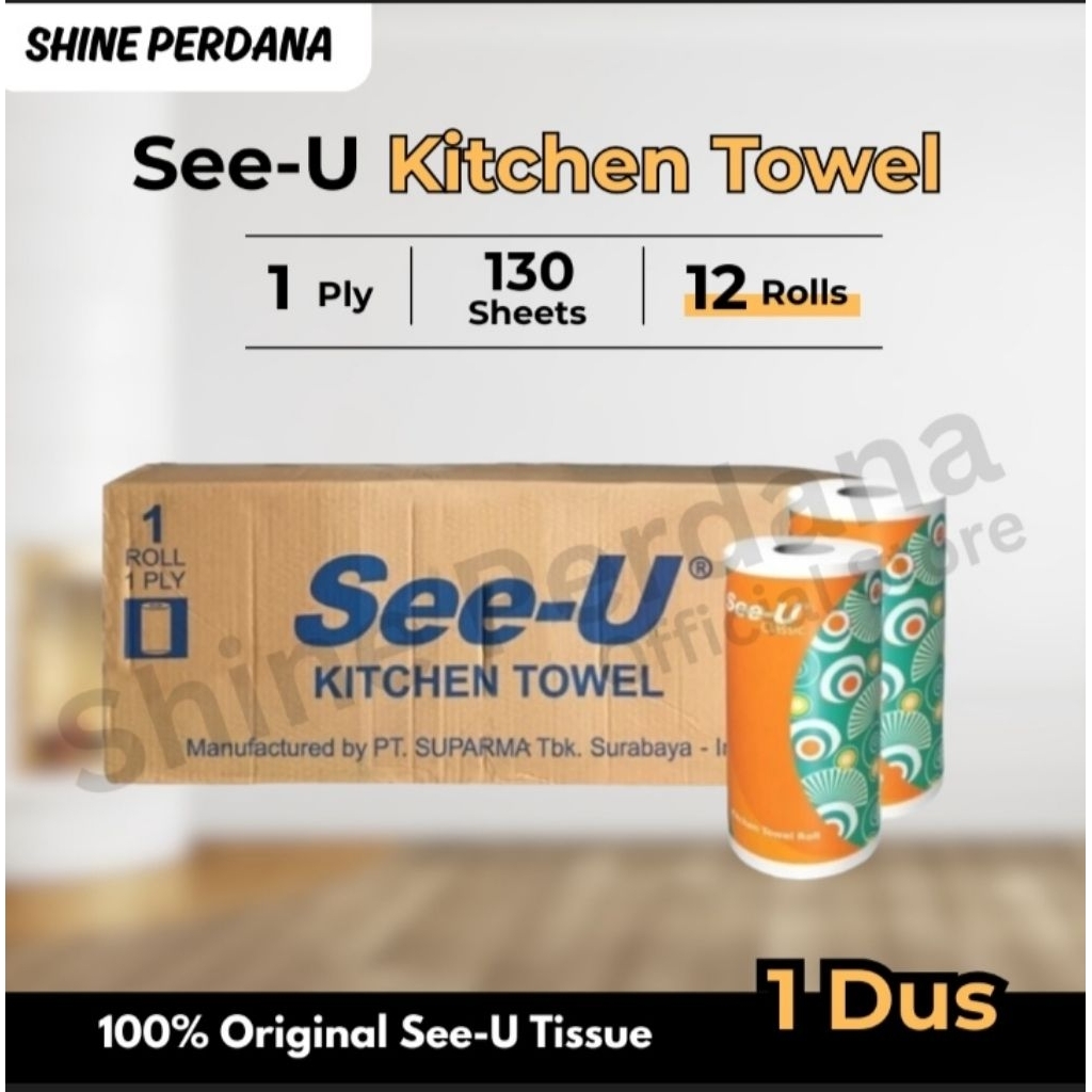 Jual GROSIR | 1 Dus | 1 Karton | Tisu Tissue Roll Dapur | See U | 1 ...