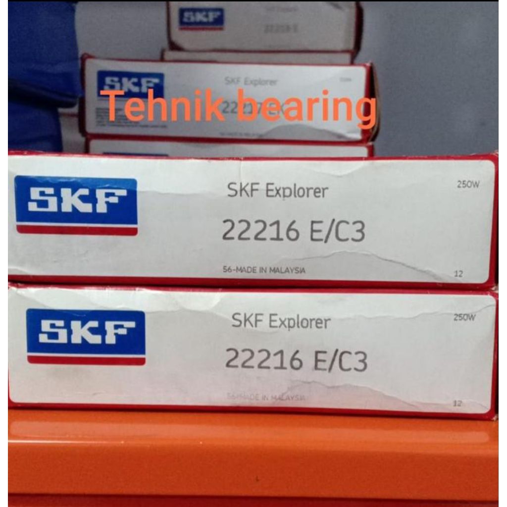Jual spherical roller bearing 22216 E/C3 SKF bearing roller | Shopee ...