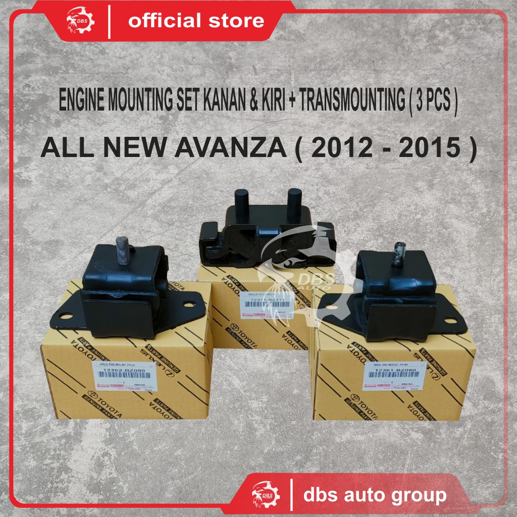 Jual ENGINE MOUNTING SET KANAN & KIRI + TRANSMOUNTING ALL NEW AVANZA ...