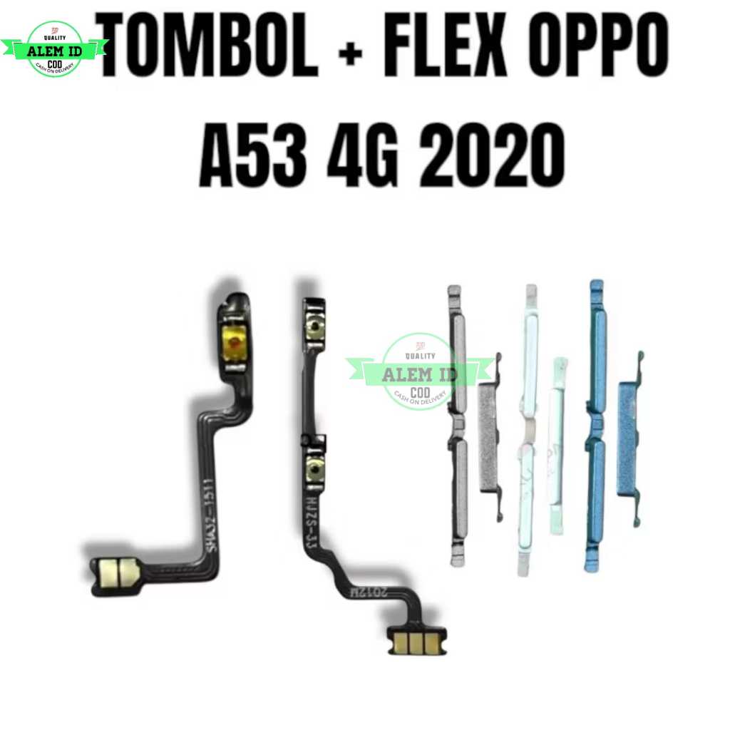 Jual Tombol + Flexible On Off Volume OPPO A53 4G 2020 Original Fullset ...