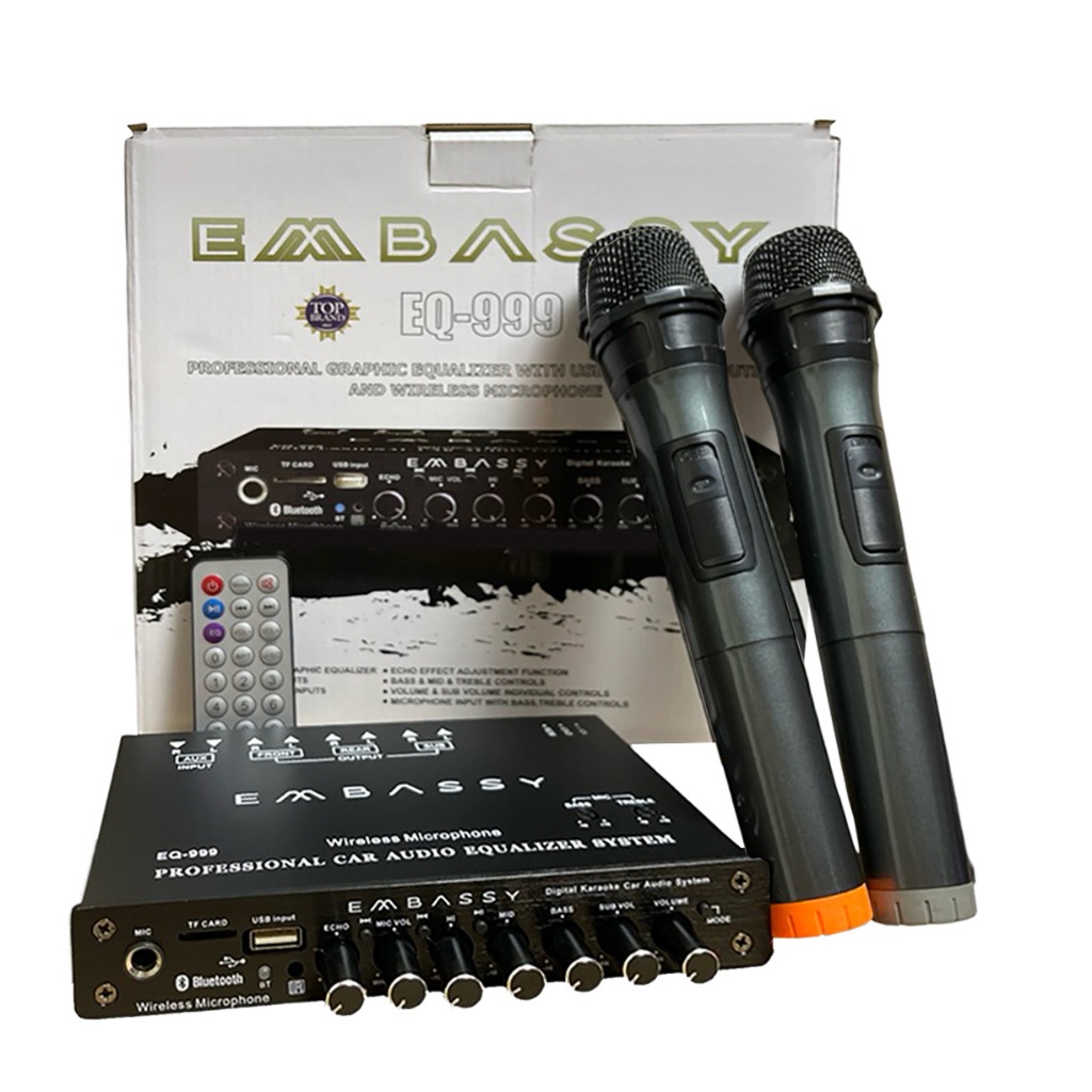 Jual Embassy EQ-999 Parametrik Equalizer Pre Amp Karaoke Bluetooth USB ...