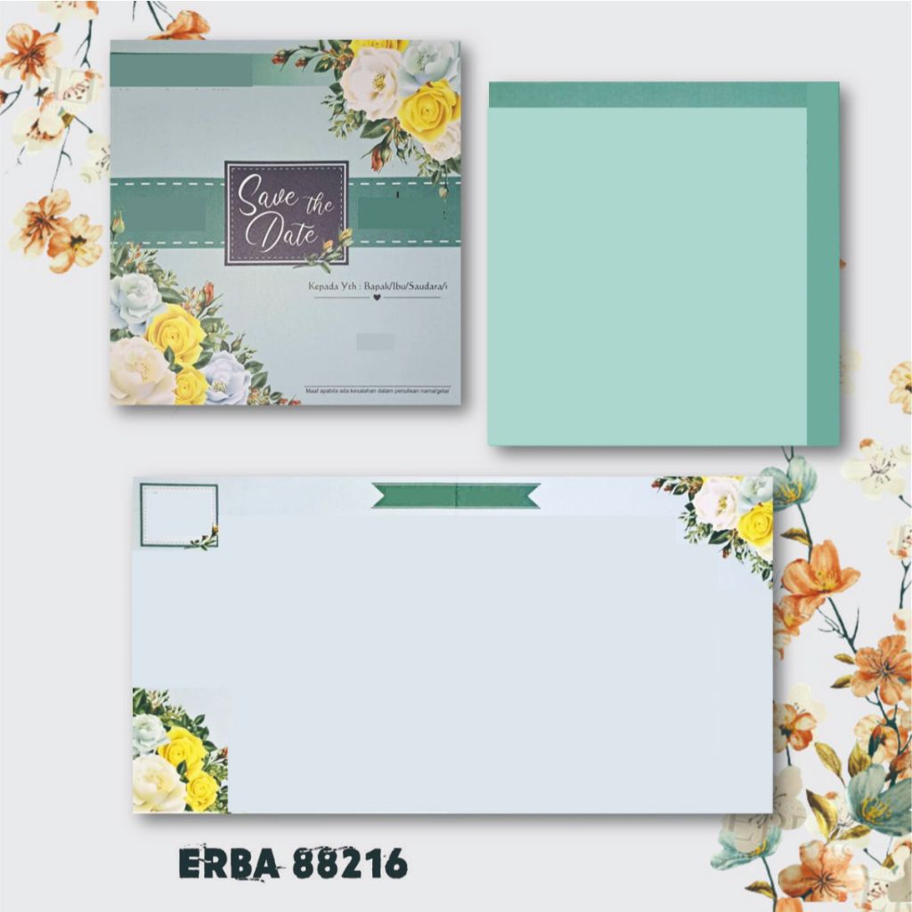Jual ERBA 88216 Blangko Undangan Kosong, Undangan Pernikahan Murah ...