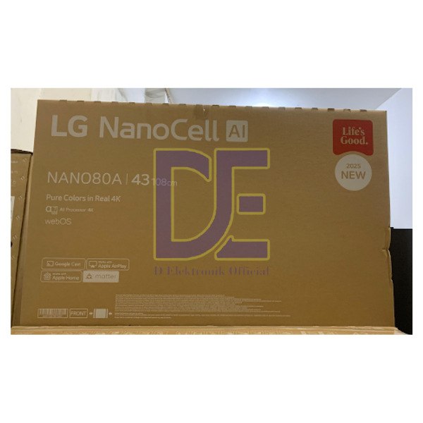 Jual (Kargo) LG 43NANO80ASA SMART TV 43 Inch NanoCell AI New 2025 ...
