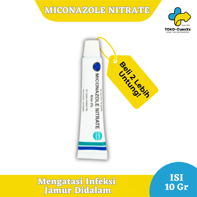 Jual Salep Jamur & Gatal Miconazole 2% Isi 10 Gram - Cream Infeksi ...