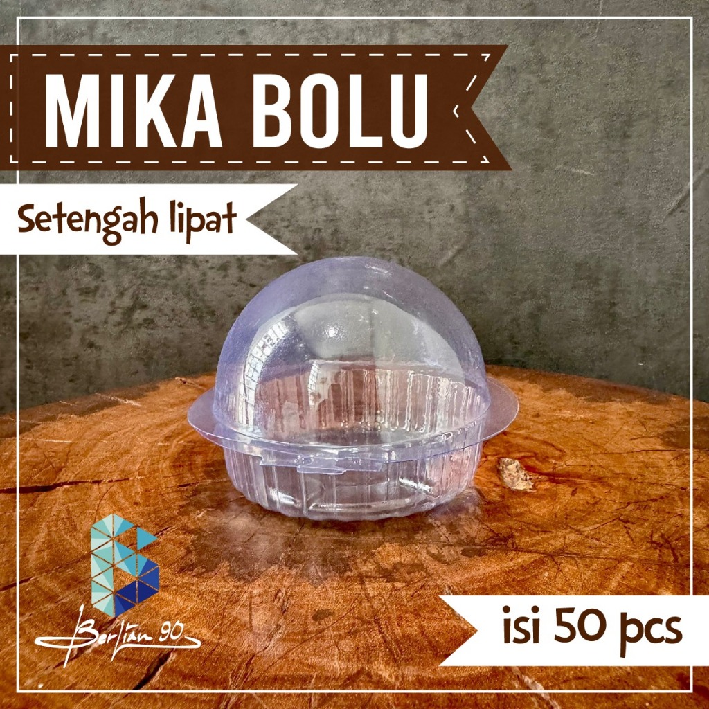 Jual ( ISI 50 ) Mika Bolu Setengah Lipat / Cup Cake Bulat Muffin / Cake ...