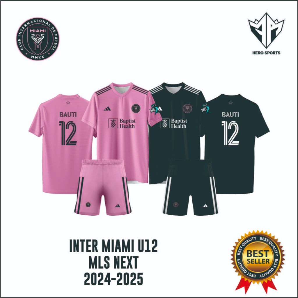 Jual Jersey InterMiami U12 Bauti Roger Full Printing | Shopee Indonesia
