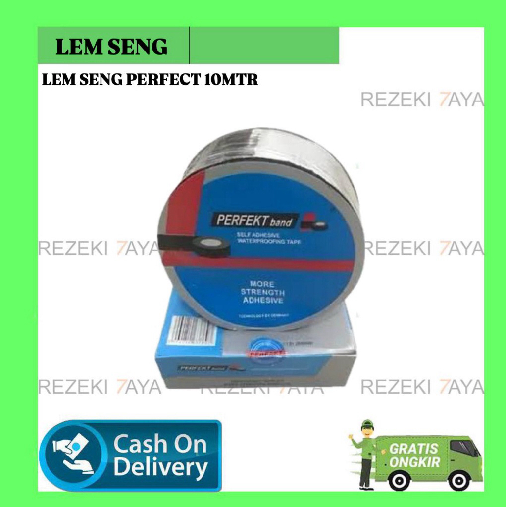 Jual LEM SENG PERFEKT BAND 10 METER LEM REKAT KUAT TAMBAL SENG LEM ...