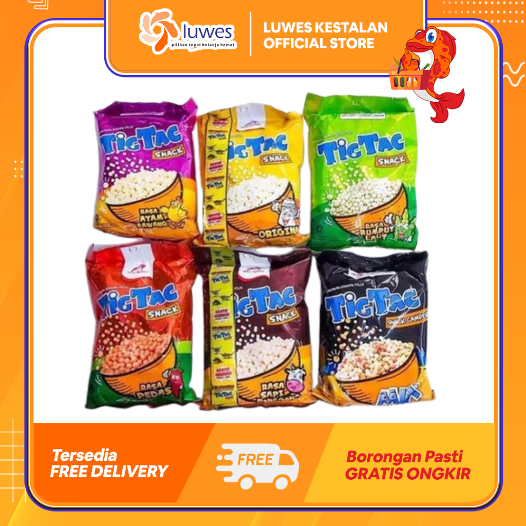 Jual Tic Tac Snack 80gr All Varian Cocok Untuk Teman Ngemil & Renyah ...