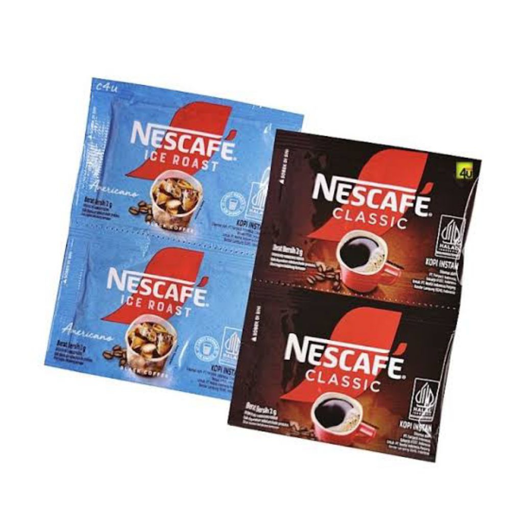 Jual [PACK] NESCAFE CLASSIC ICE ROAST AMERICANO KEMASAN PACK 10 SACHET ...