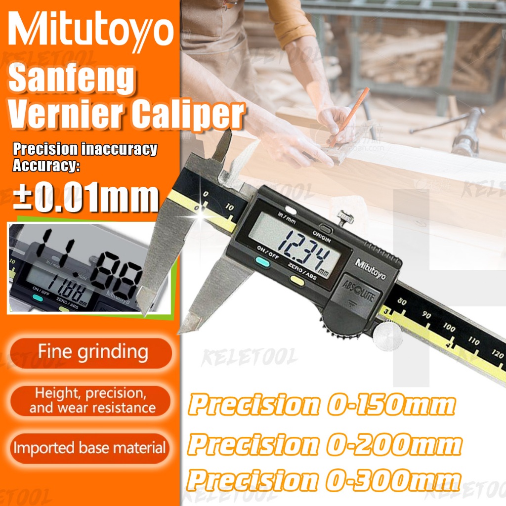 Jual Mitutoyo Sketmat Digital Caliper Jangka Soring Lcd Vernier Calipers Screen Kaliper Digital ...
