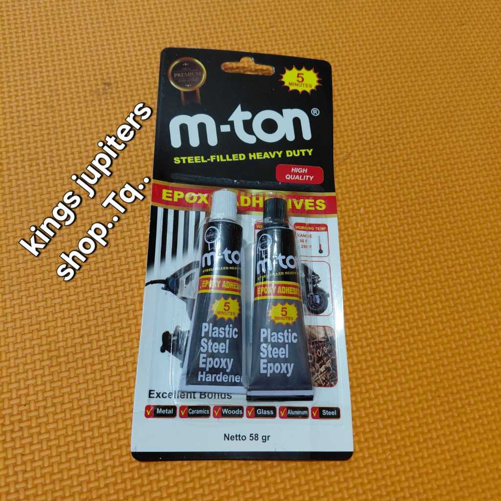 Jual 1 AJA LEM besi M-TON HITAM + PUTIH BESI GLUE | Shopee Indonesia
