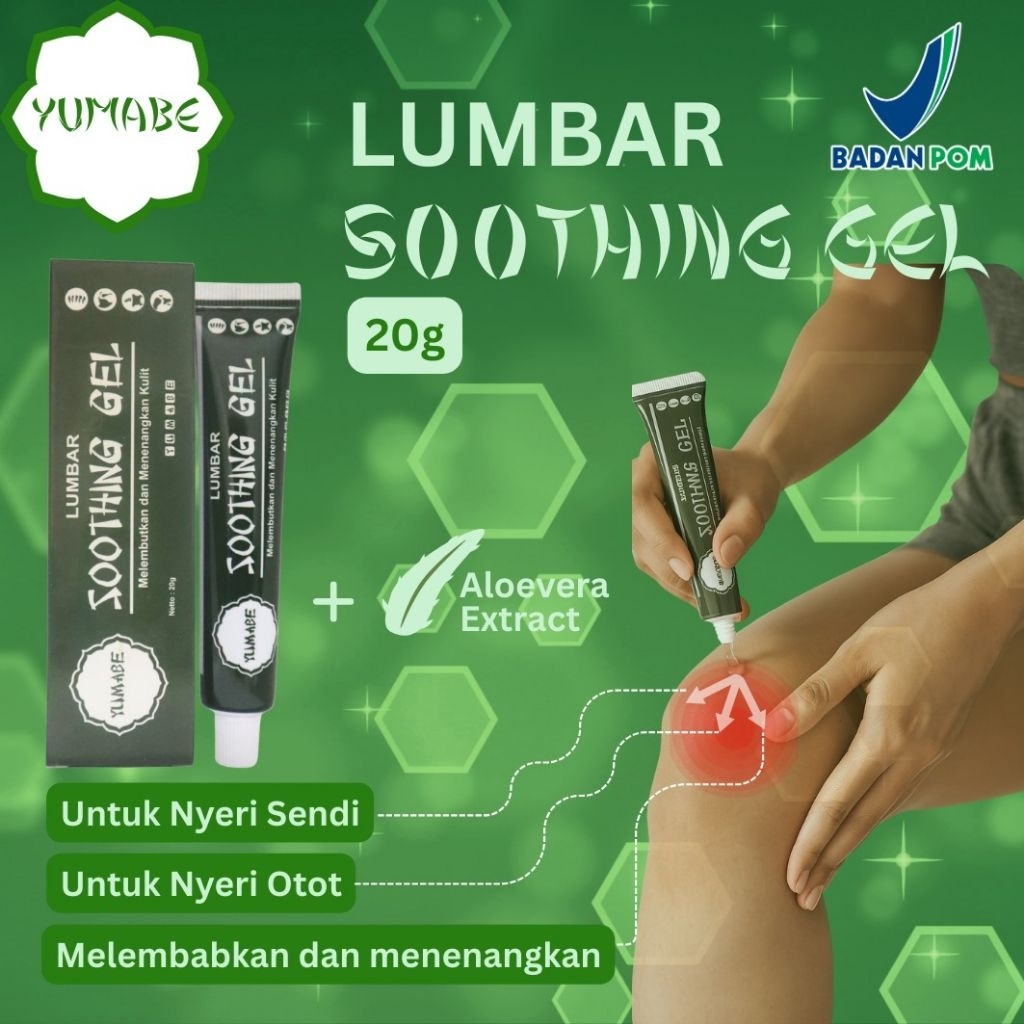 Jual [BPOM] Yumabe Lumbar Shooting Gel APDMP Spine Cold Compress Gel ...