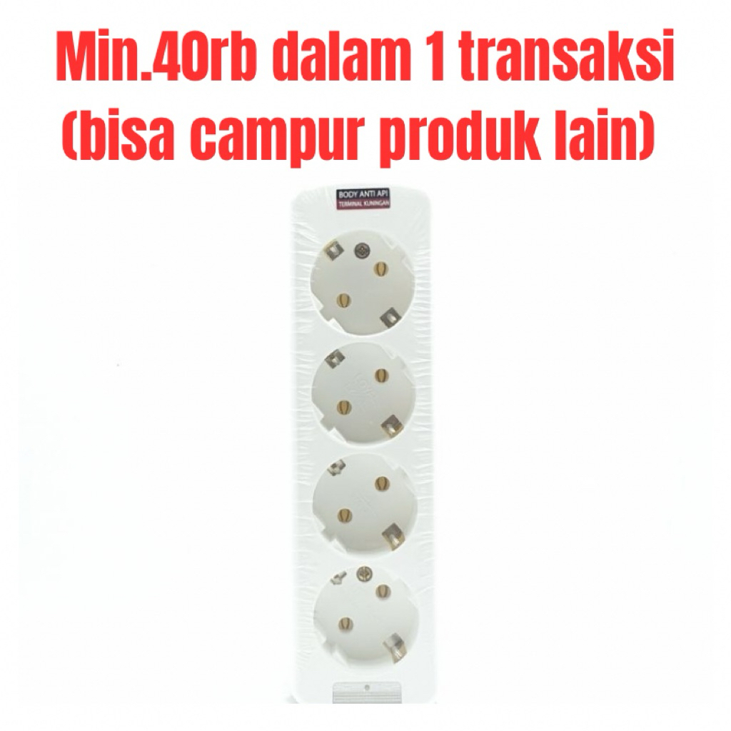 Jual stop kontak LY 904L 4L Led (tanpa kabel) Loyal 4 lubang Arde lampu ...