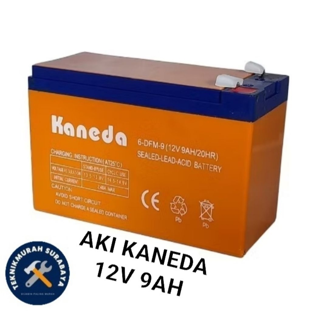 Jual KANEDA AKI KERING BATERAI SPAYER ELEKTRIK 12V 9AH / BATTERY ACCU ...