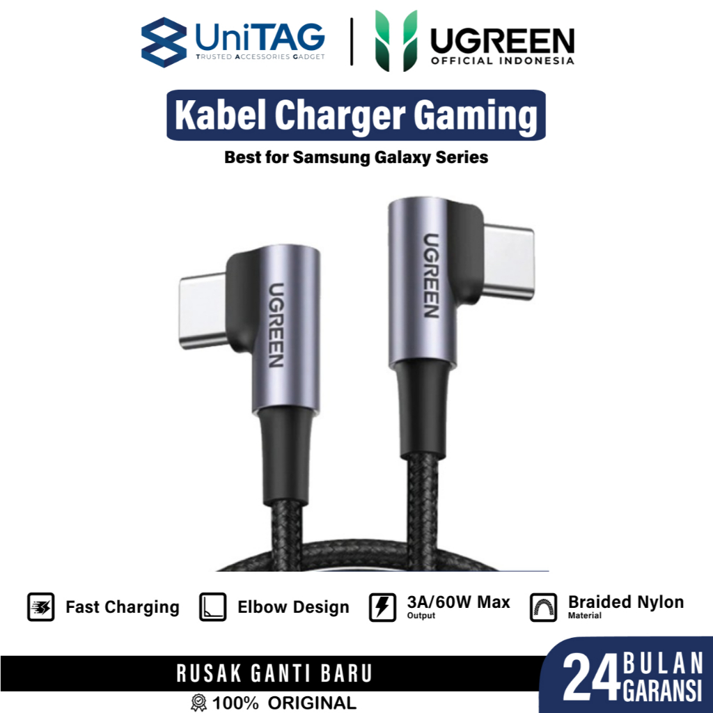Jual UGREEN Kabel Data Gaming Fast Charging Samsung Android Charger USB ...