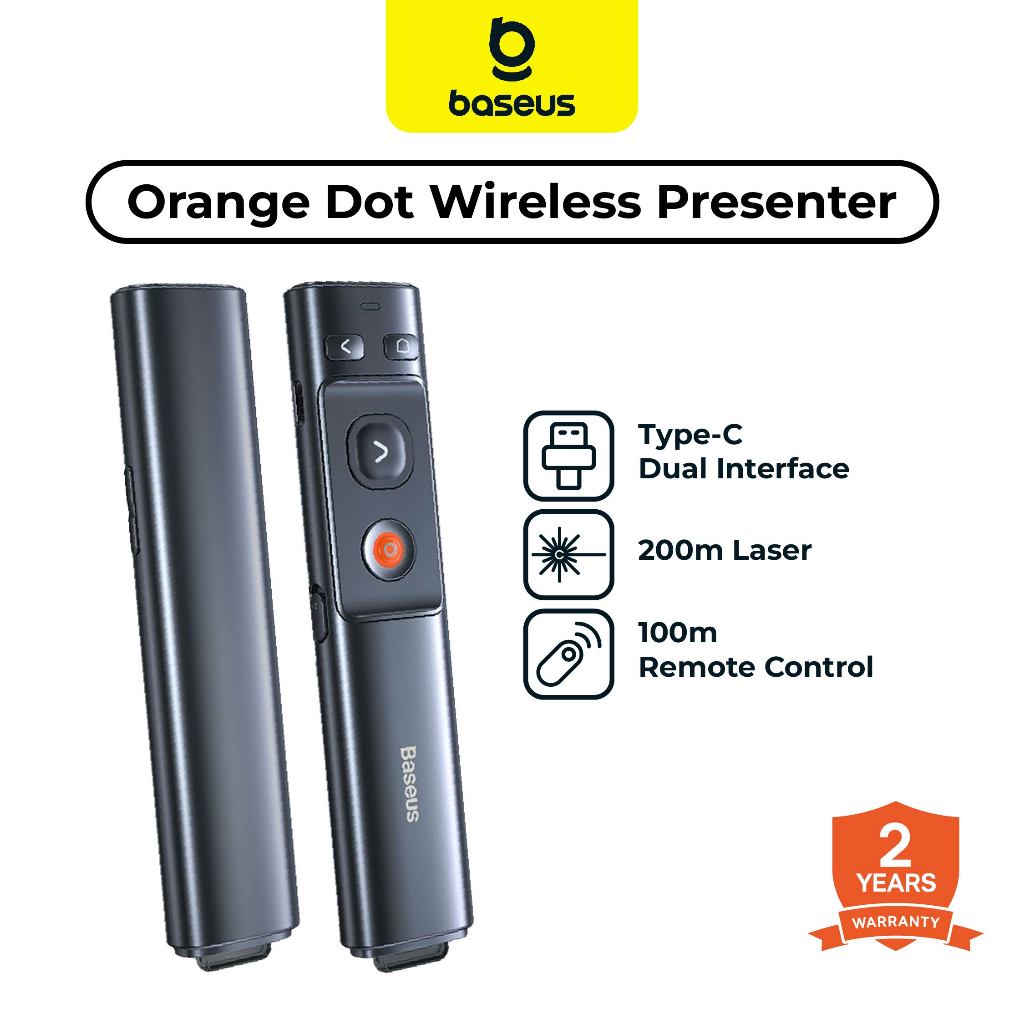 Jual BASEUS Wireless Presenter Pointer Pen Laser Meeting | Remote ...