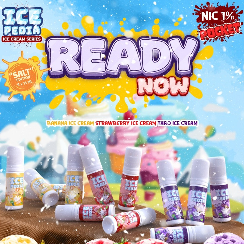 Jual Ice Pedia Ice Cream Pocket Saltnic Series 15ml (1pack) | Shopee ...
