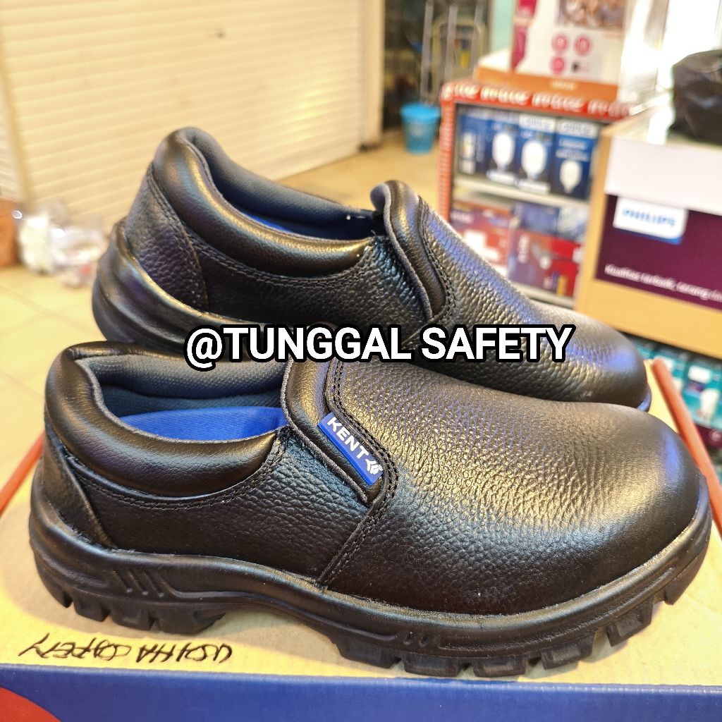 Jual Sepatu Safety Kent Papua Black / Shoes Safety Kent Papua Original ...