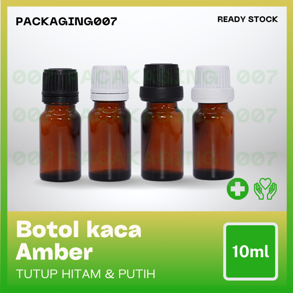 Jual Botol Kaca Amber Dropper Essential Oil Sealed 10ml | Shopee Indonesia