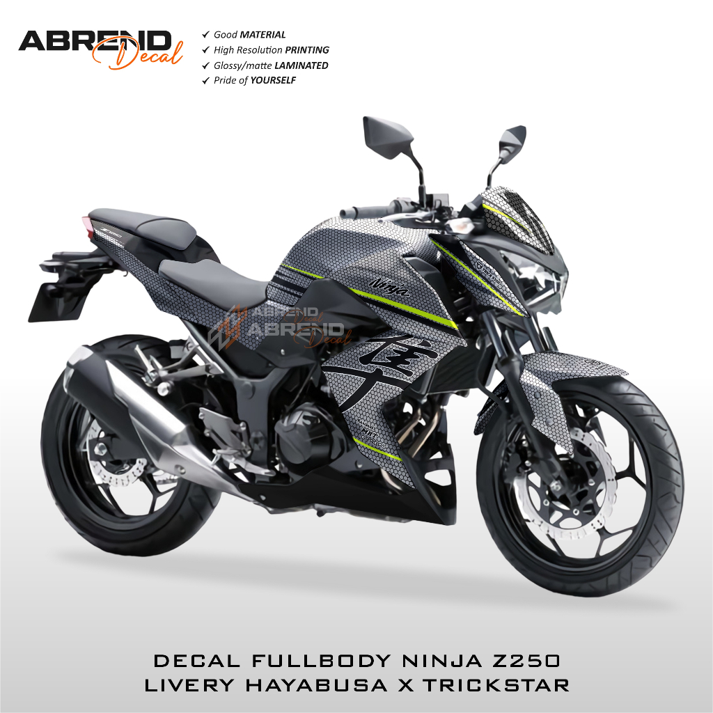 Jual Sticker Vinyl Anti Gores DECAL FULLBODY NINJA Z 250 LIVERY ...