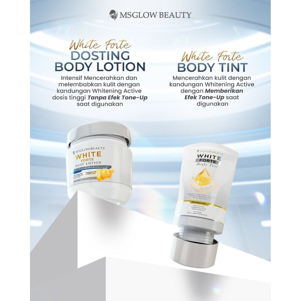 Jual White Body Forte Ms Glow/ Body dosting ms glow/ body tint ms glow ...