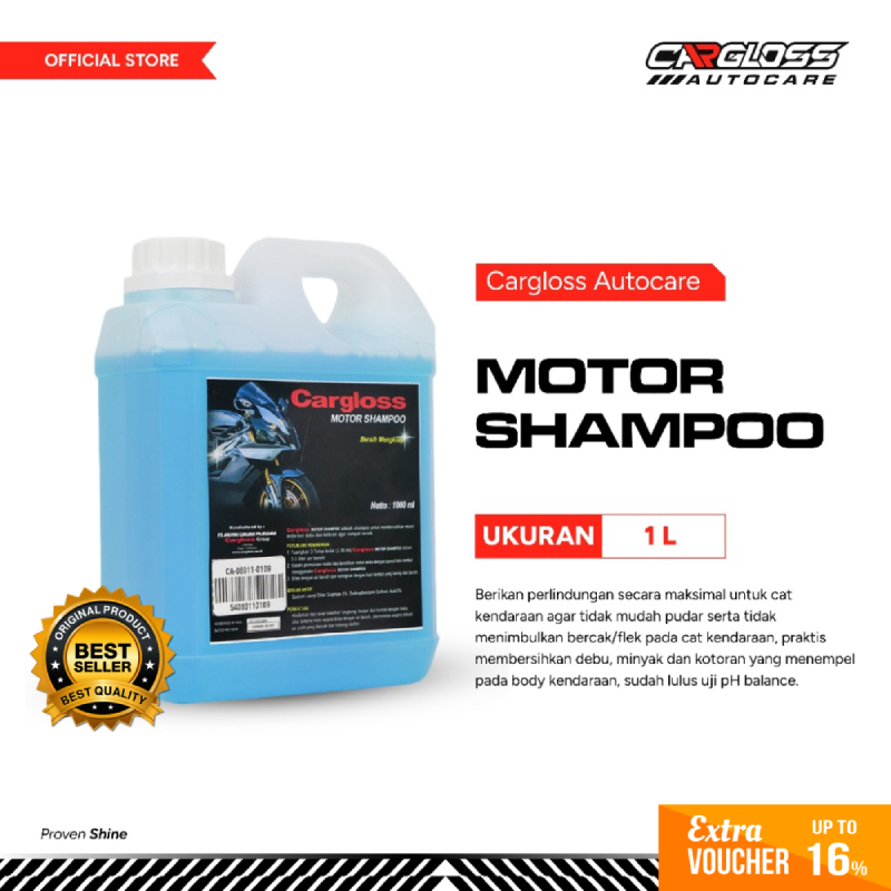 Jual Cargloss Motor Shampoo 1 Liter - Shampo Motor | Shopee Indonesia