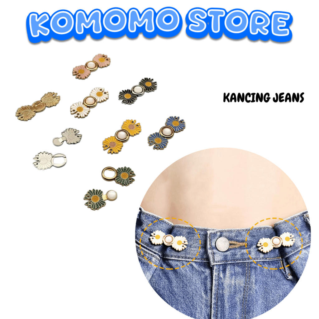 Jual KMM KANCING JEANS CELANA 1 SET ISI 2 KANCING CANTIK | Shopee Indonesia