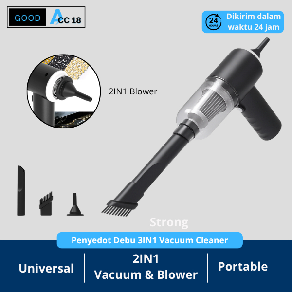 Jual Vacuum Cleaner Gengam Portable 2IN1 Nirkabel (Wireless) 6000 PA ...