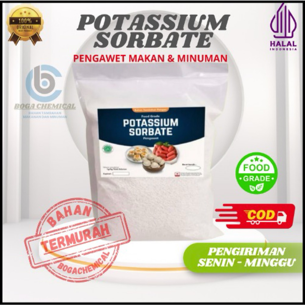 Jual #500gr# Pengawet Makanan Potassium Sorbate | Kalium Sorbate ...