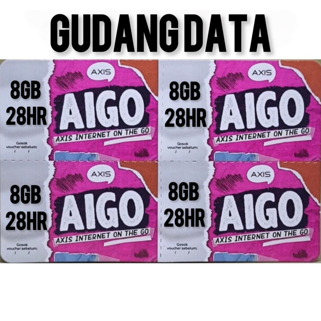 Jual Voucher AXIS Aigo 8GB | Shopee Indonesia